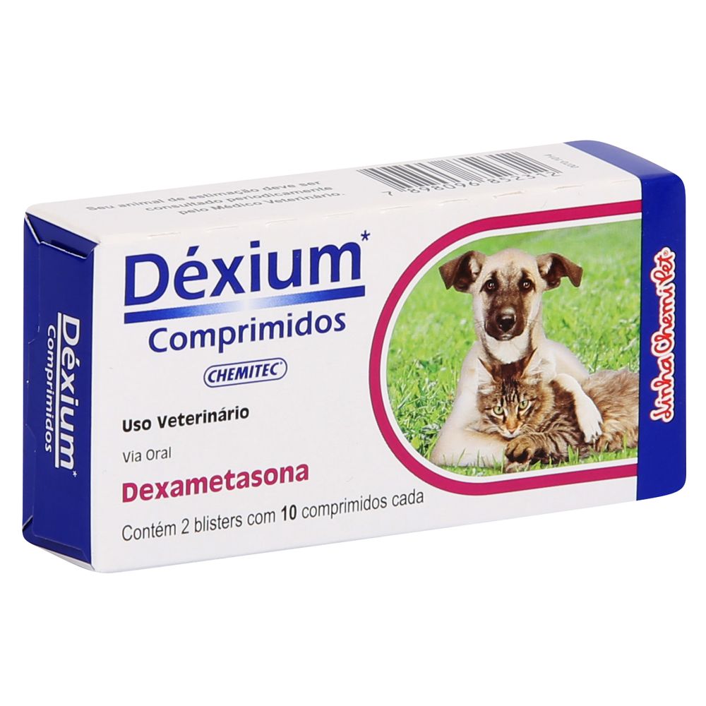 Anti-Inflamatório Déxium Chemitec c/ 20 Comprimidos - parceiropet