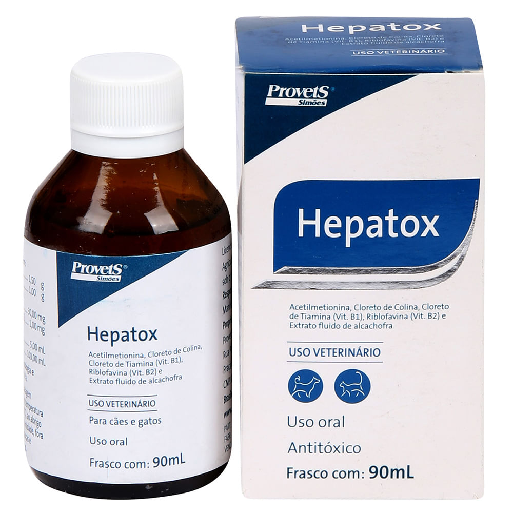 Antitóxico Hepatox ProvetS Simões 90ml - parceiropet
