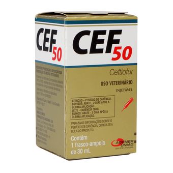 Cef 50 Ceftiofur Injetável Agener 30ml - parceiropet