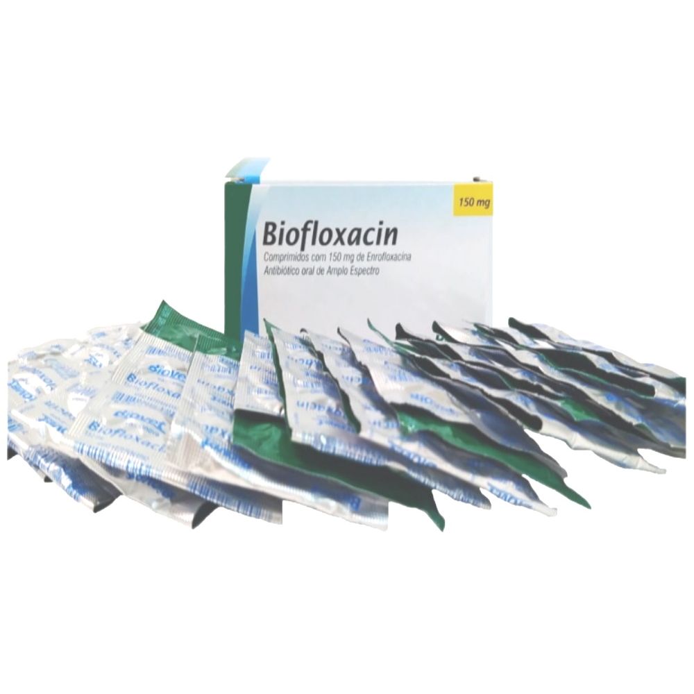 Biofloxacin 150mg Display C/150 Comprimidos- Biovet - parceiropet