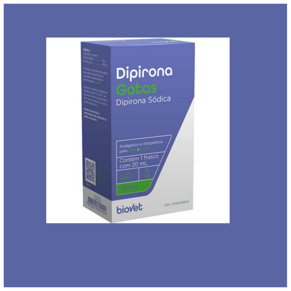 Dipirona Gotas Biovet 20ml - parceiropet