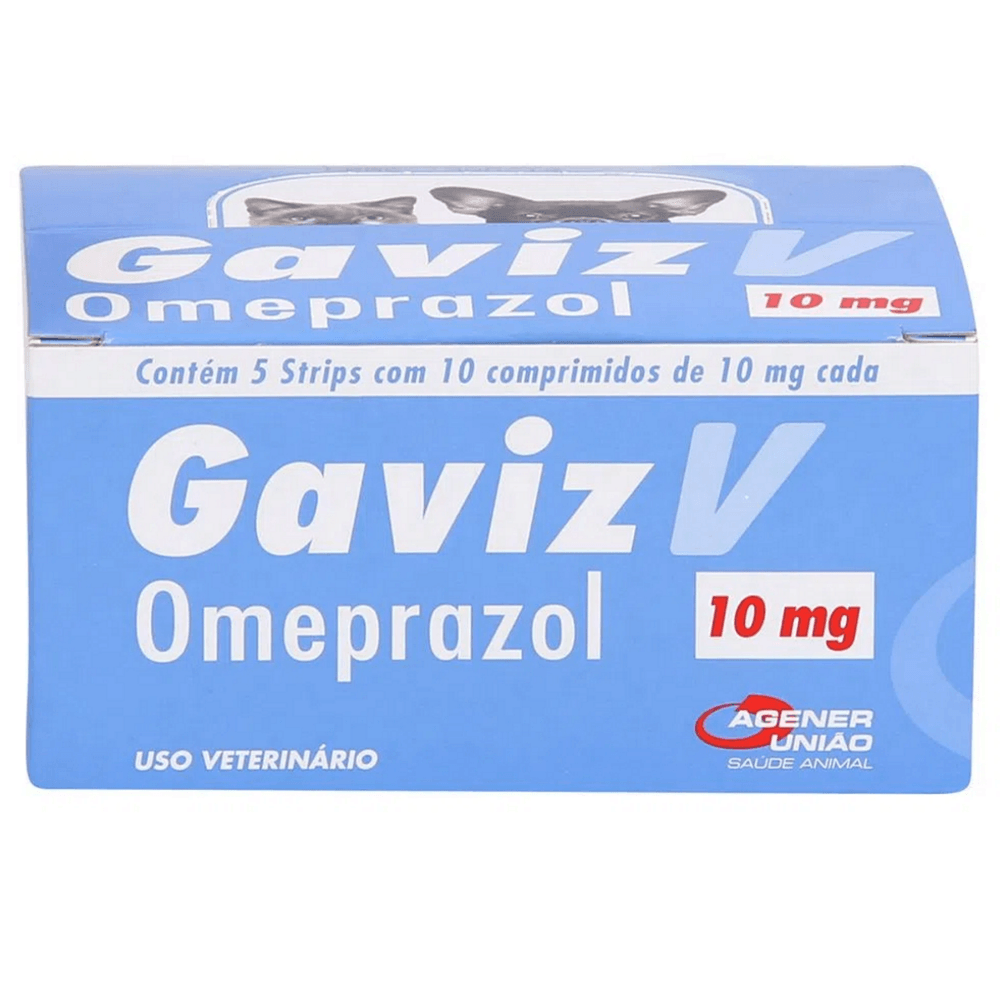 Gaviz V Omeprazol Agener 10mg c/ 50 Comprimidos - parceiropet