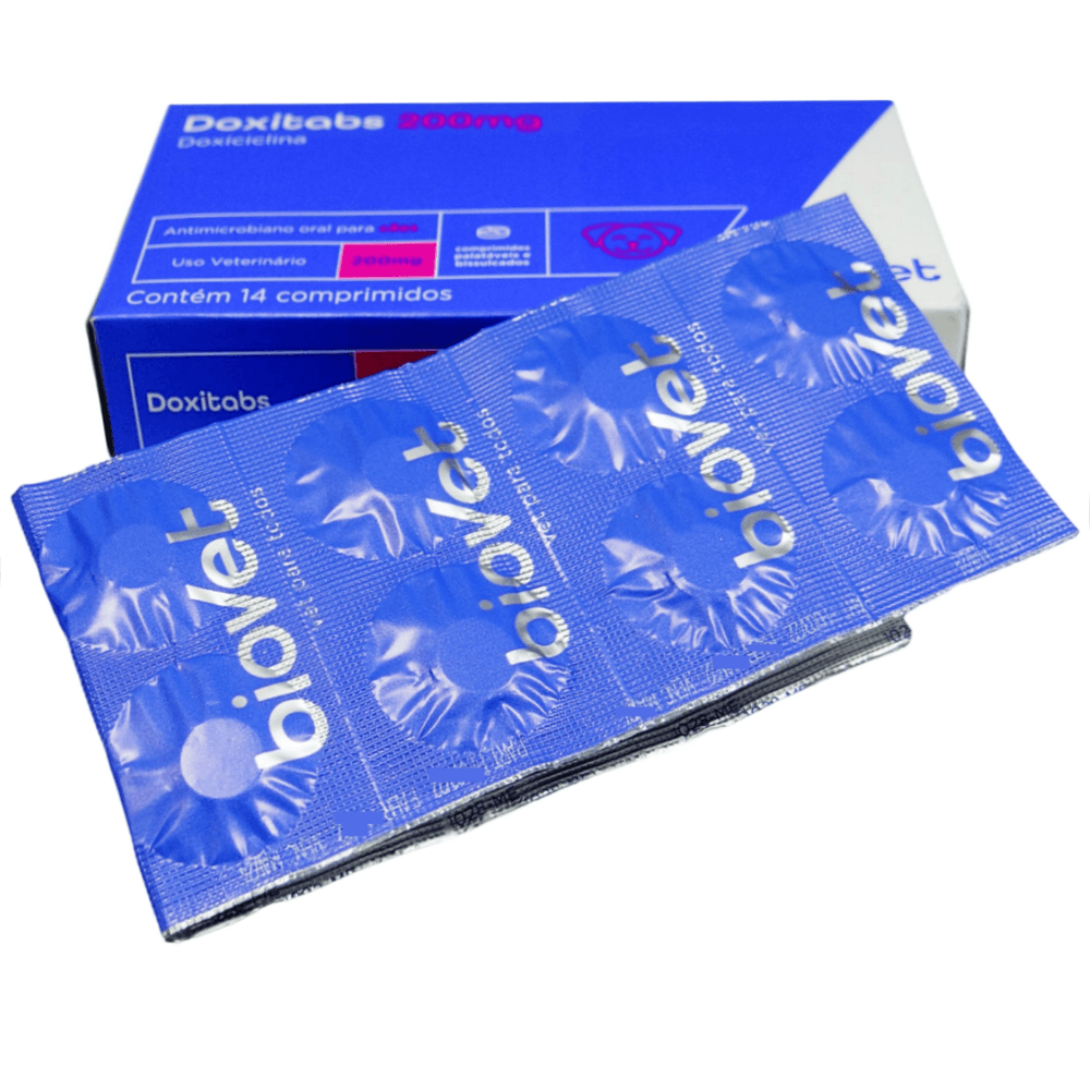 Doxitabs 200mg com 14 Comprimidos para Cães Biovet - parceiropet