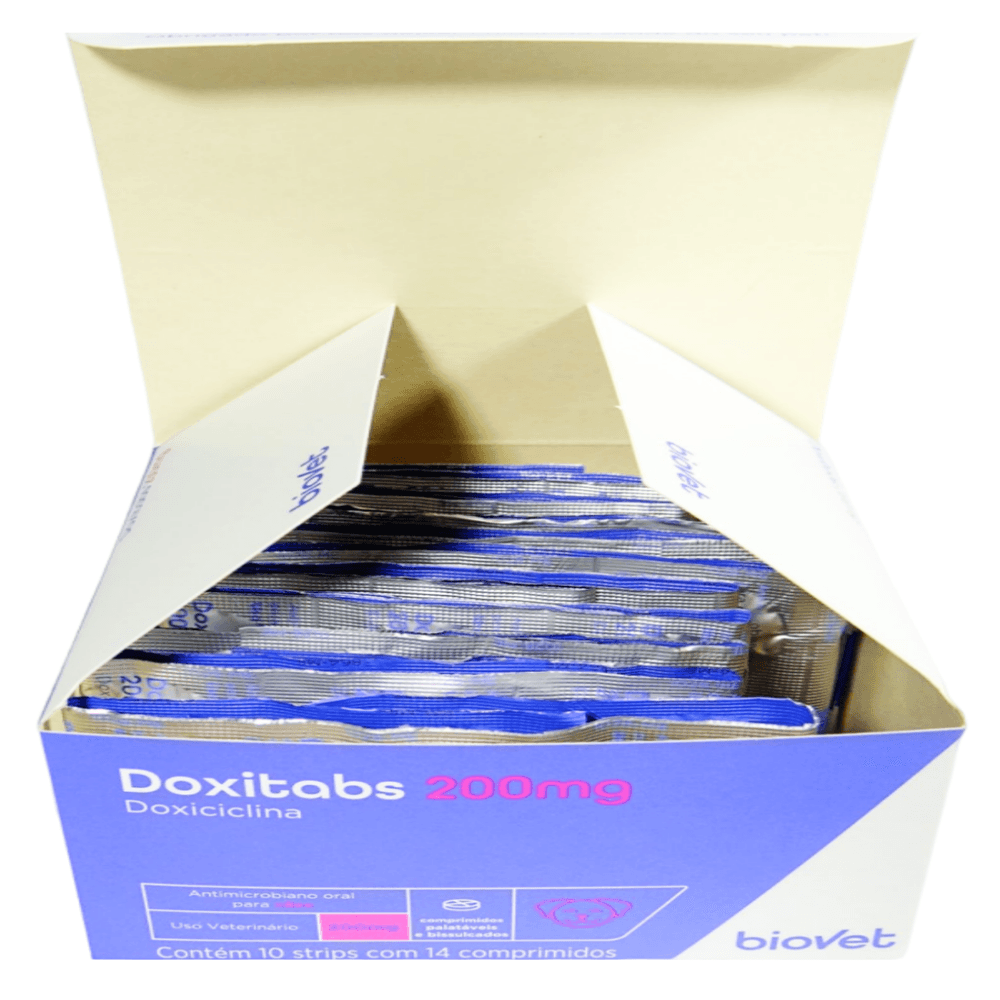 Doxitabs 200mg com 140 Comprimidos para Cães Biovet - parceiropet