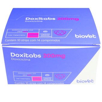 Doxitabs 200mg com 140 Comprimidos para Cães Biovet - parceiropet