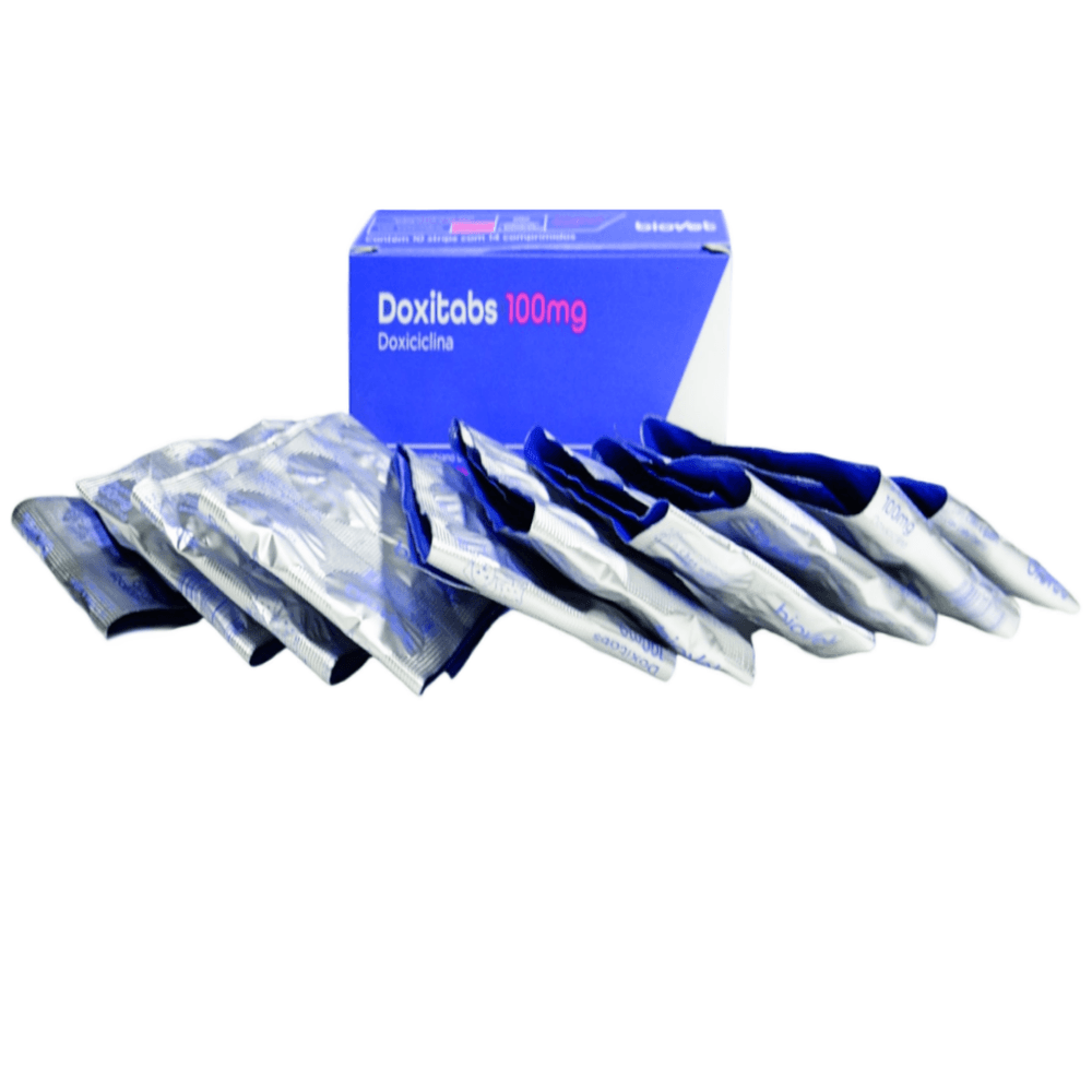 Doxitabs 100mg com 140 Comprimidos para Cães e Gatos Biovet - parceiropet