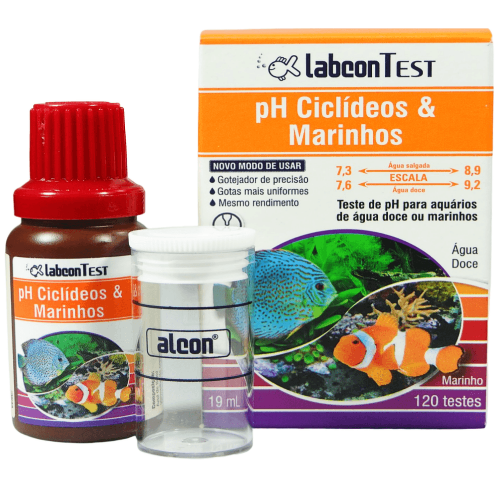 Alcon Labcon Test PH Ciclídeos e Marinhos 15ml - parceiropet