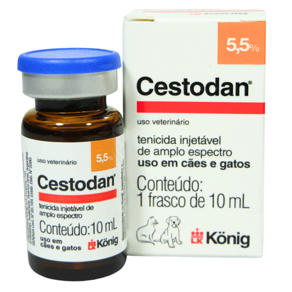 Cestodan Injetável König 10ml - parceiropet