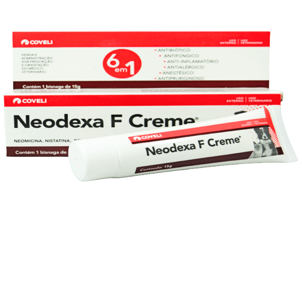 Antibiótico Neodexa F Creme Coveli 15g - parceiropet