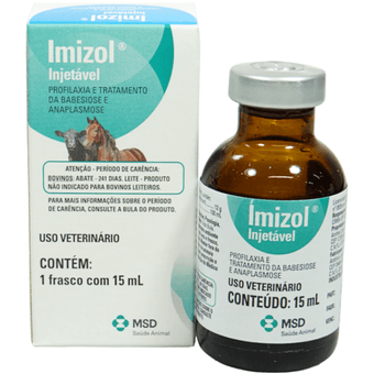 Imizol Injetável 15ml MSD - parceiropet