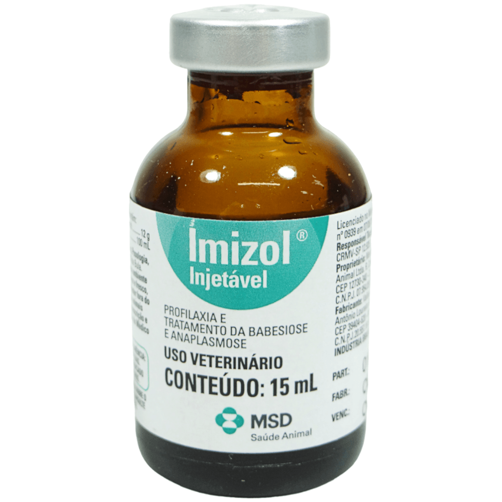 Imizol Injetável 15ml MSD - parceiropet