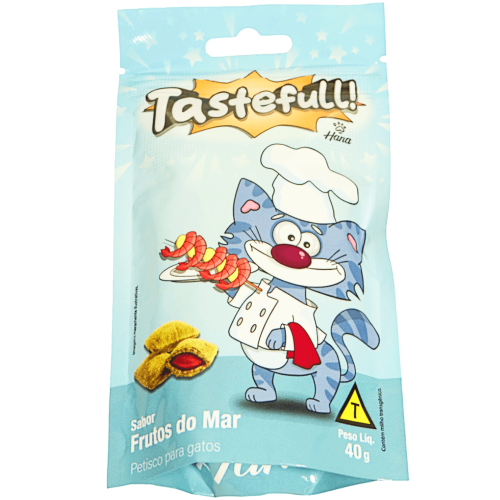 Hana Tastefull Nuggets Para Gatos Frutos do Mar 40g - parceiropet