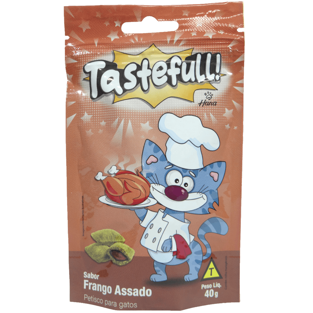 Hana Tastefull Nuggets Para Gatos Frango Assado 40g Kit 10 un - parceiropet
