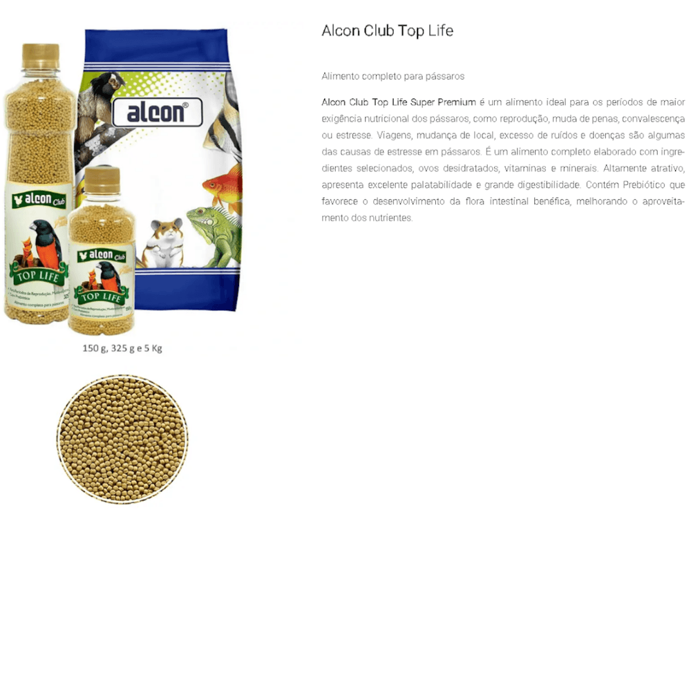 Alcon Club Top Life 5kg Super Premium - parceiropet