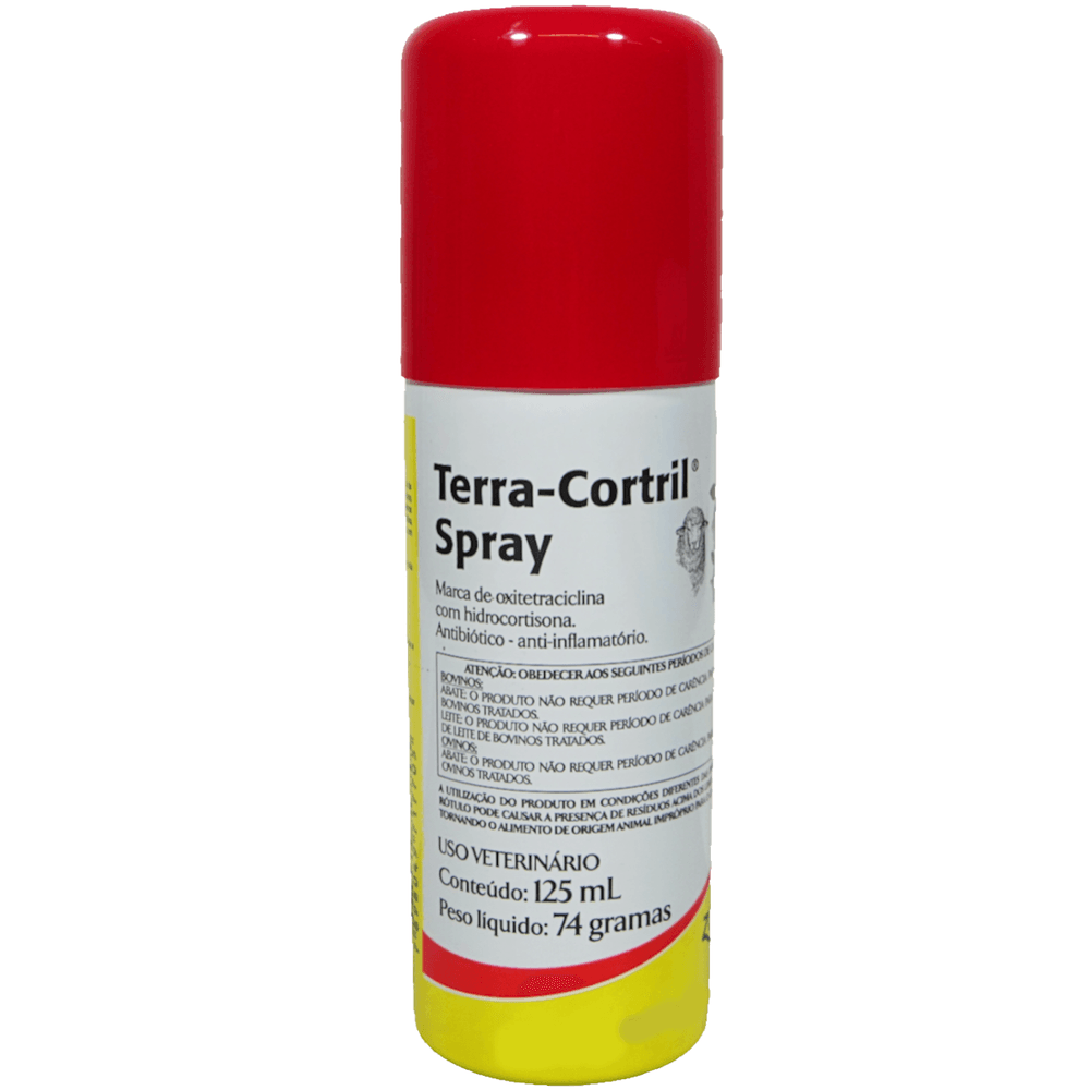 Terra-Cortril Spray 125ml Zoetis Kit com 10 - parceiropet