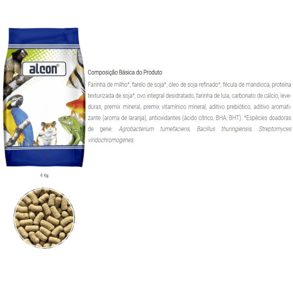 Alcon Psita Sticks Criador 4kg Para Aves Ornamentais Kit Com 4 ...