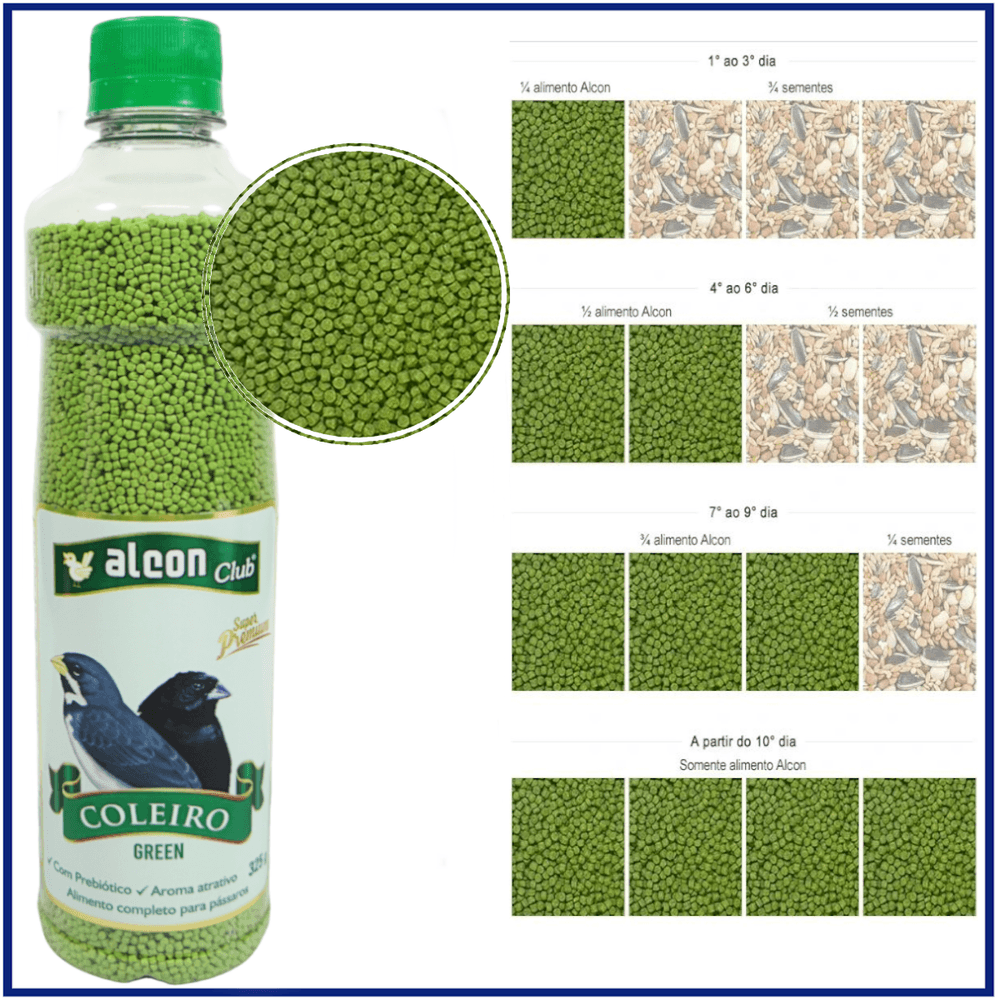 Alcon Club Coleiro Green 325g Super Premium Kit com 6 Unidades ...