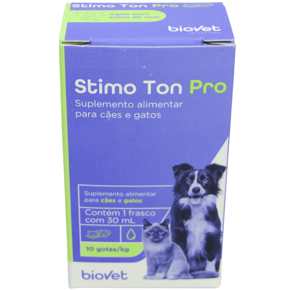 Stimo Ton Pro 30ml Para Cães e Gatos Biovet - parceiropet