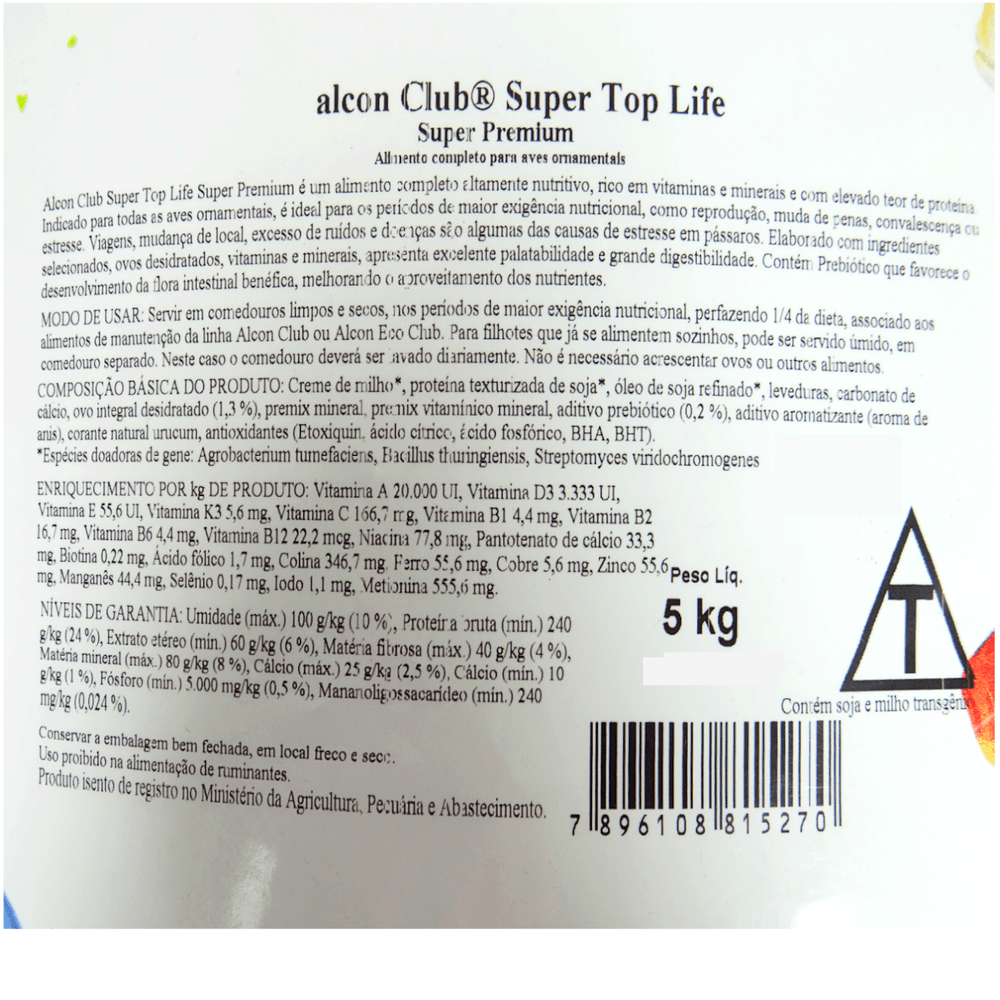 Alcon Club Super Top Life 5kg Super Premium Kit com 4 - parceiropet